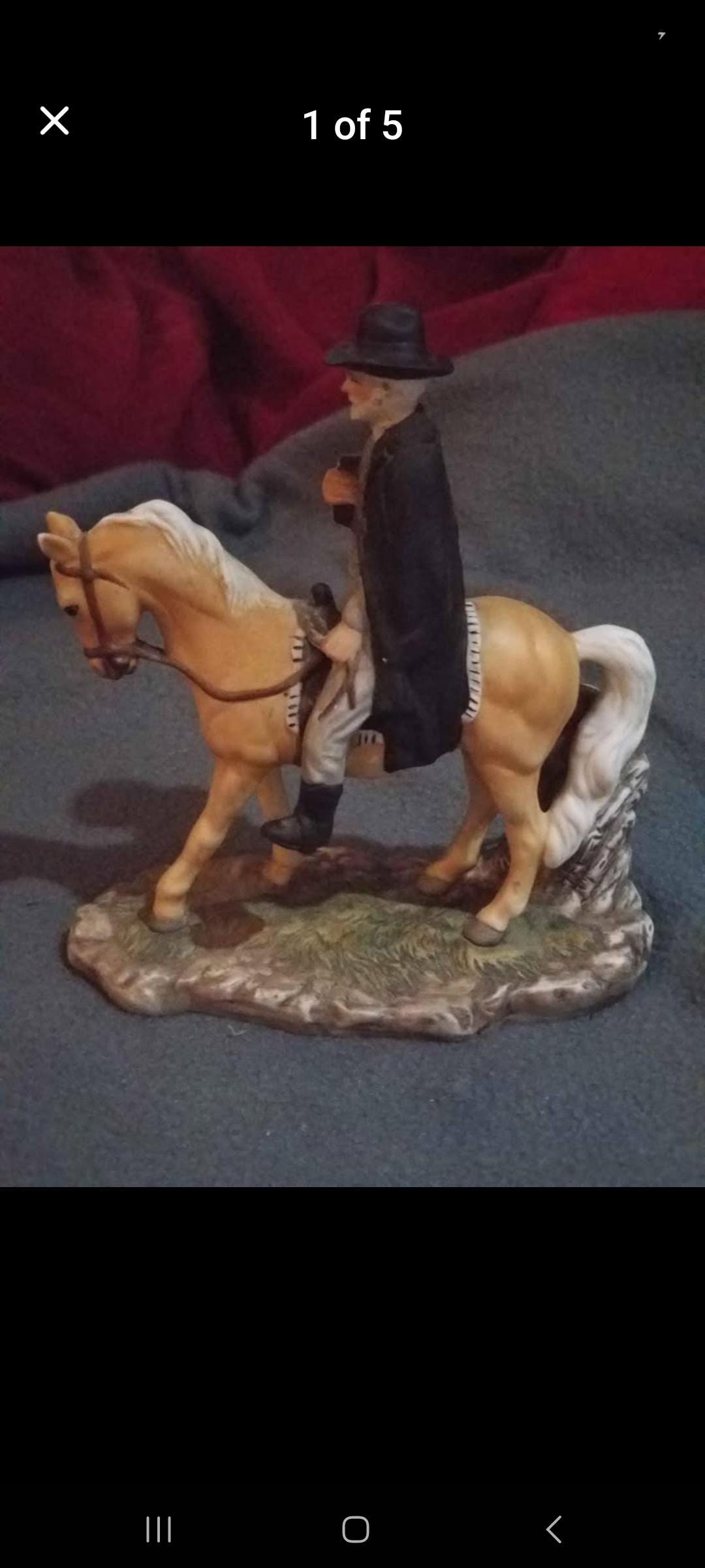 Vintage Preacher on Horse Figurine - Etsy