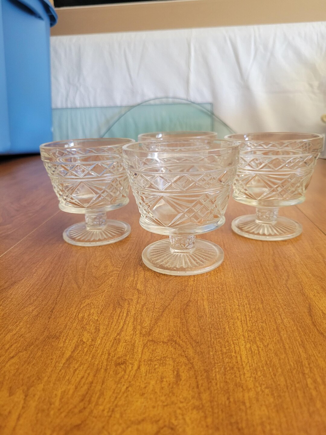Vintage Dessert Glass Cups - Etsy