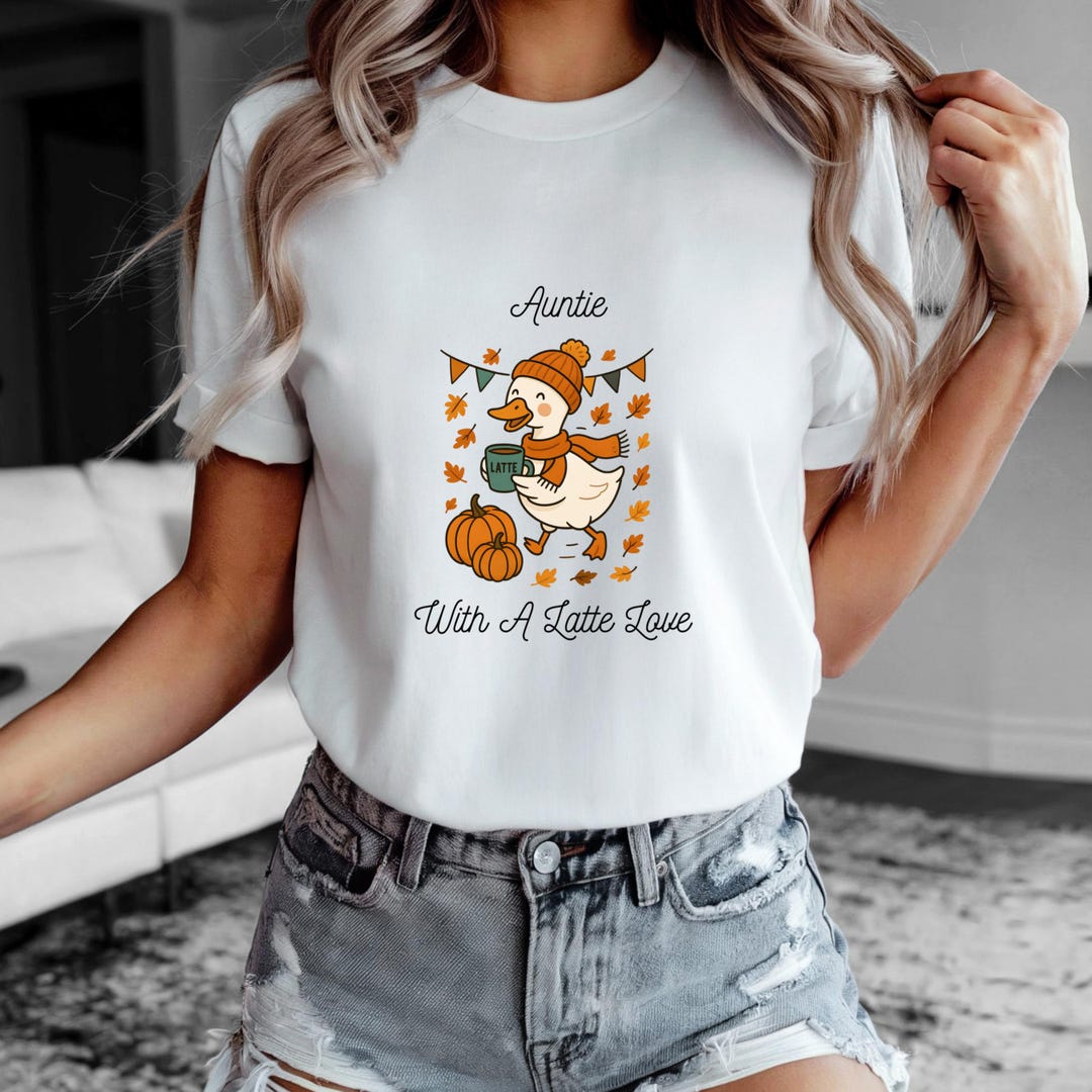 Aunt Goose Latte Love Shirt: Funny Coffee Tee Gift - Etsy