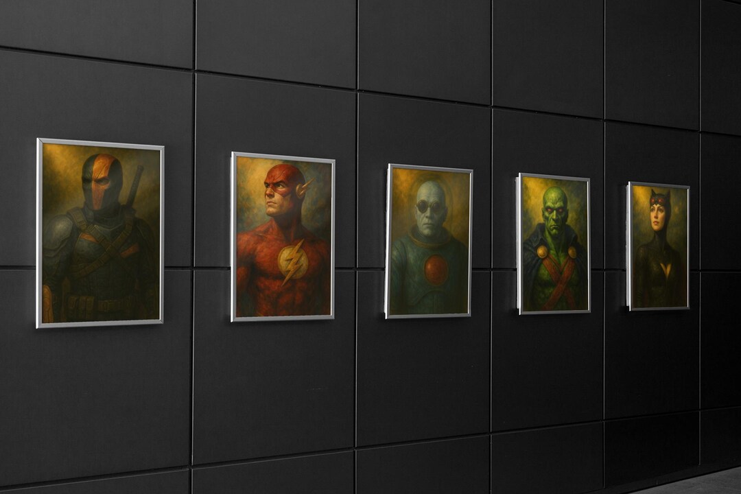 Custom Superhero Oil Portrait Bundle | Choose Any 5 Characters ...