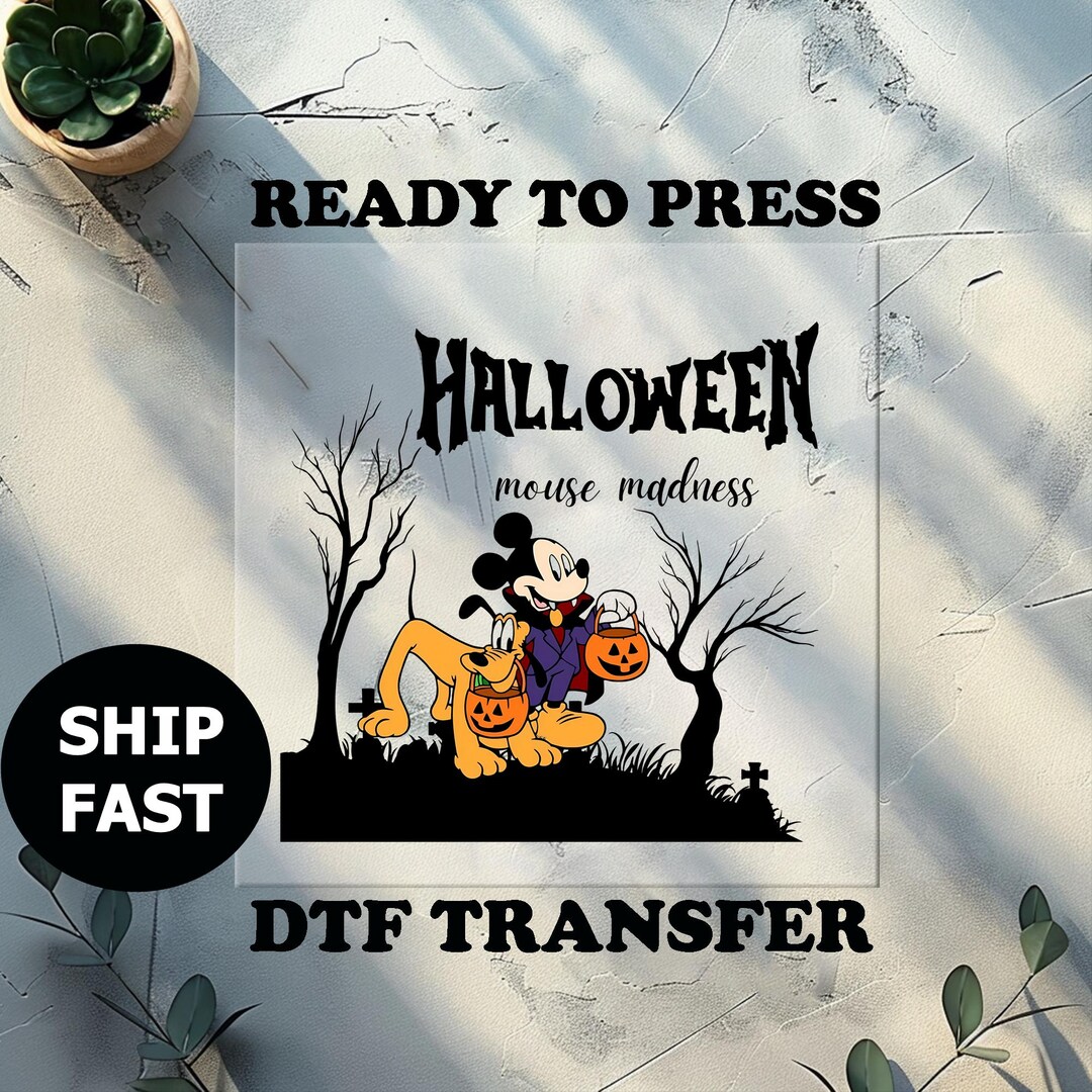 Mouse Madness DTF: Ready to Press Heat Transfer - Etsy
