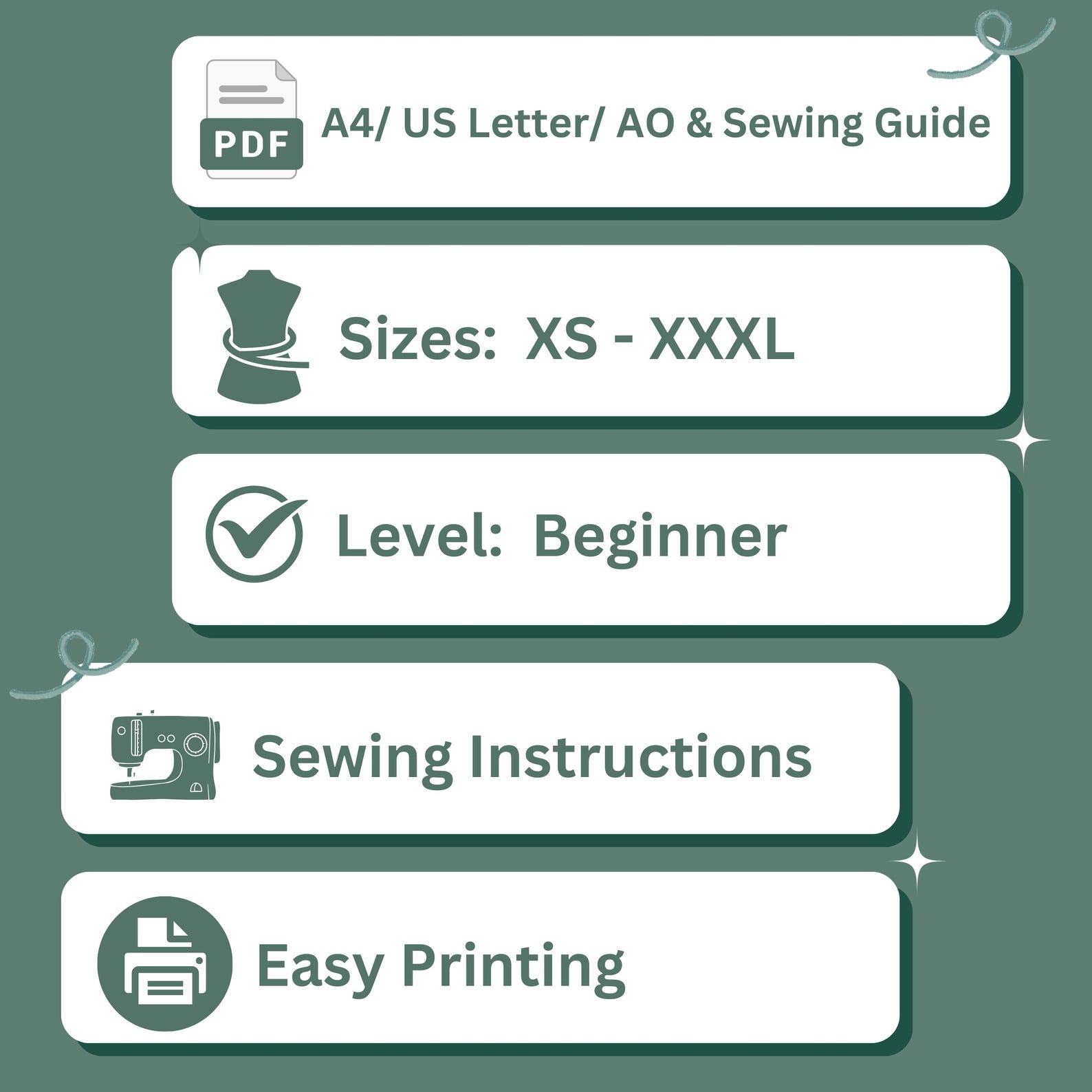 Easy Wide Leg Pants Sewing Pattern: Beginner XS-XXXL (PDF Pattern ...