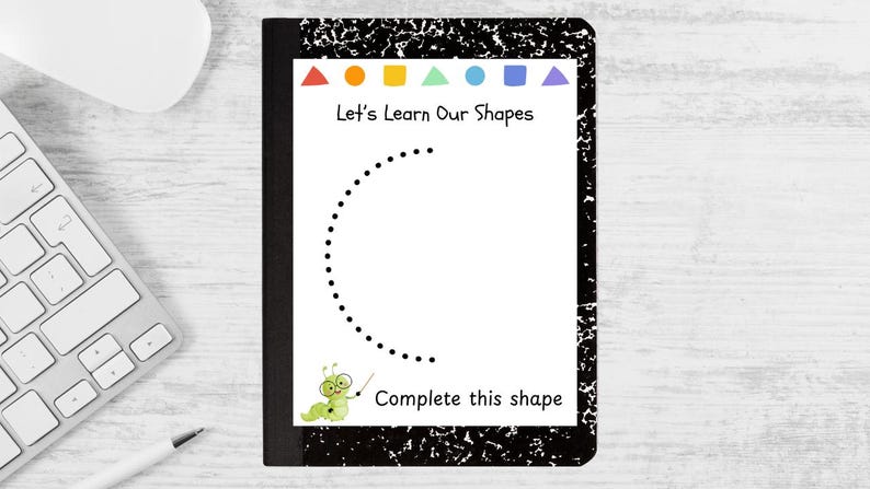 Let's Learn Shapes- Downloadable Sheets - Etsy