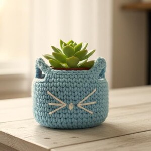 Beginner Crochet Cat Basket PDF Pattern | Instant Digital Download - Etsy