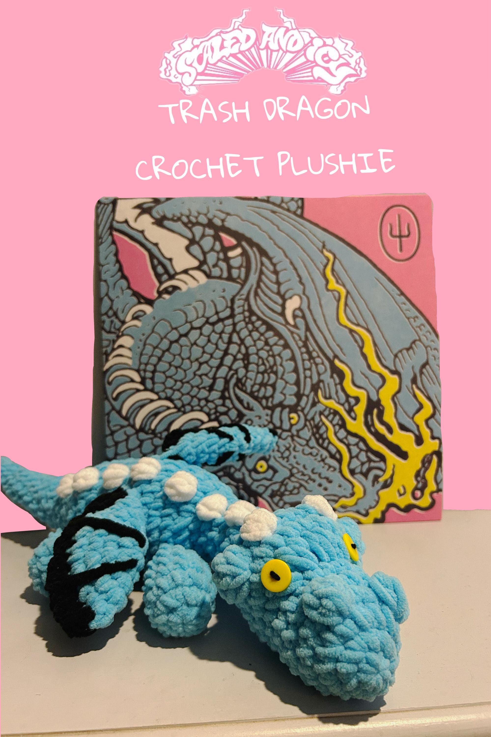Trash Dragon Plushie - Twenty One Pilots Inspired Crochet Plushie - Etsy
