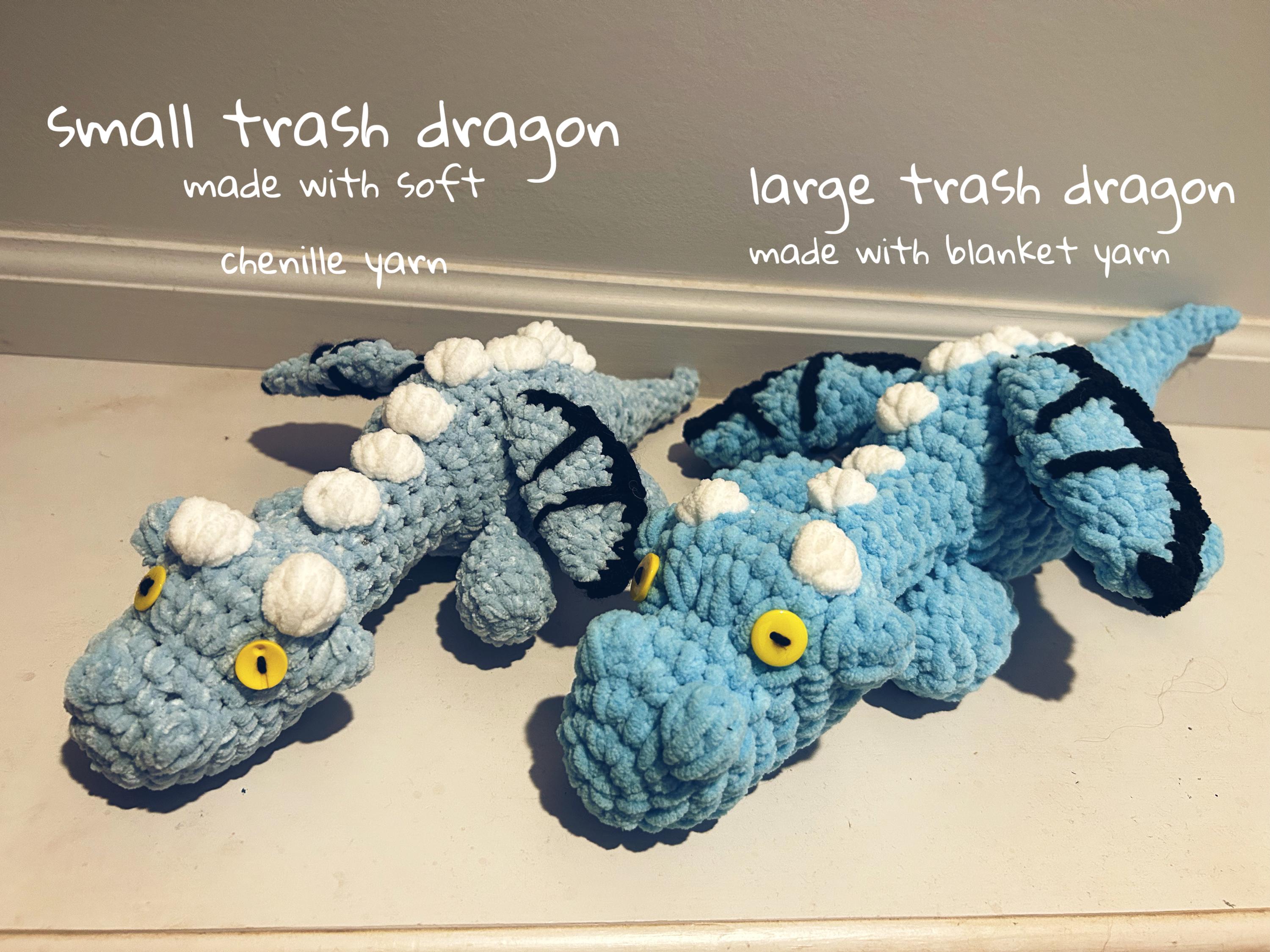 Trash Dragon Plushie - Twenty One Pilots Inspired Crochet Plushie - Etsy