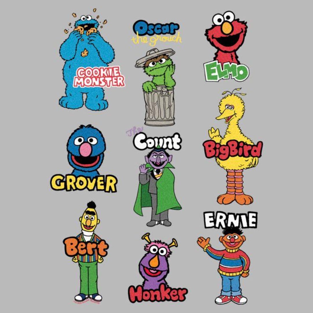 Sesame Street Digital Files - Etsy