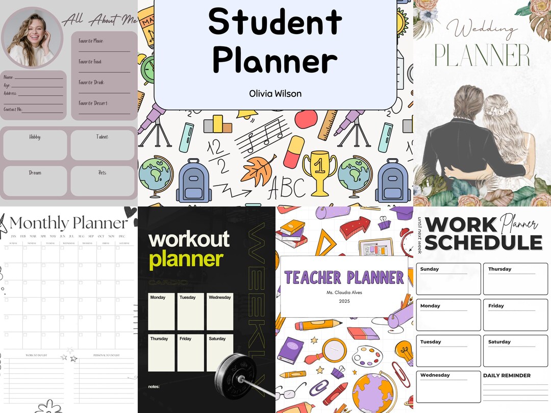 Ultimate Bundle With Over 30 Editable Printable Planners Students ...