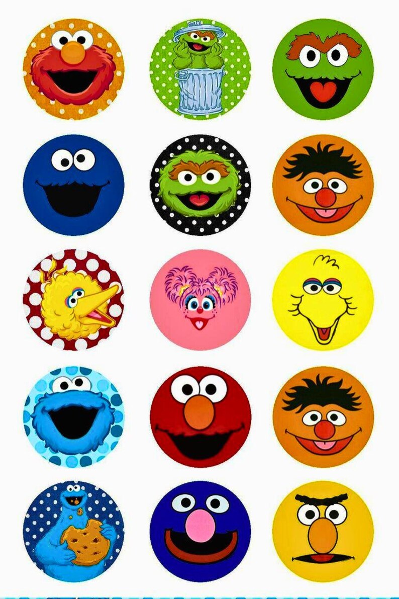 Sesame Street PNG Digital Files - Etsy