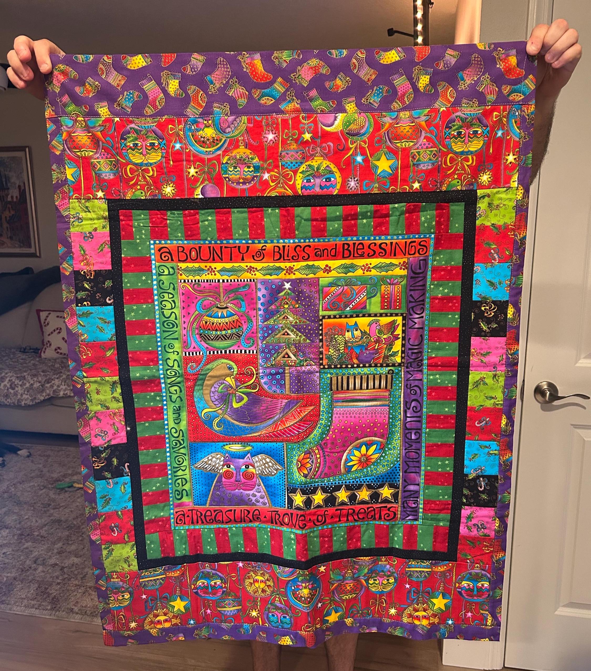 Laurel Burch Quilt Wall Hanging – Handmade Folk Art, 31 X 42 - Etsy