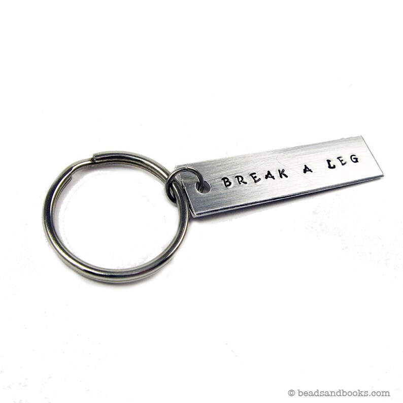 Lucky Keychain for Actor With Funny Saying Break a Leg - Etsy