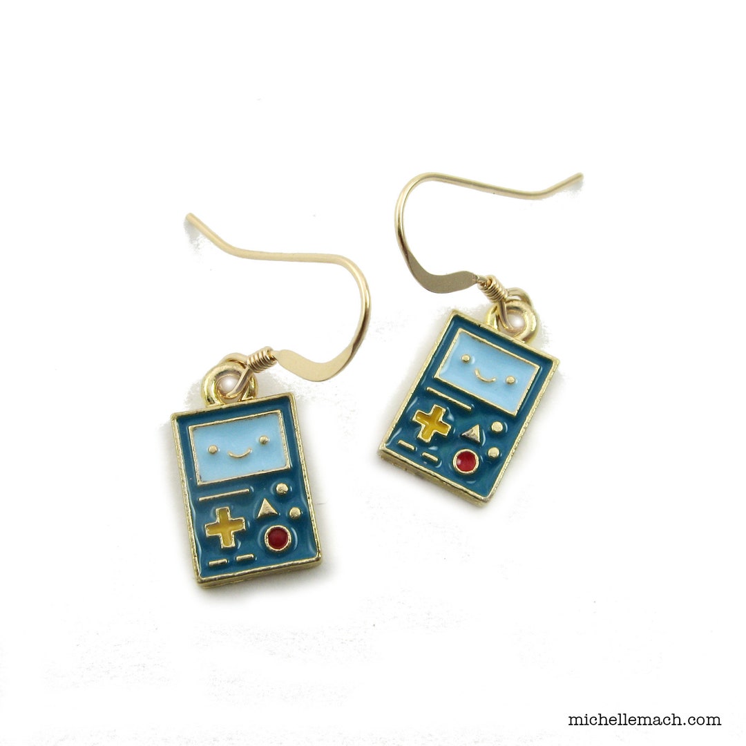 Retro Video Game Earrings With 14K Gold-filled Ear Wires - Etsy