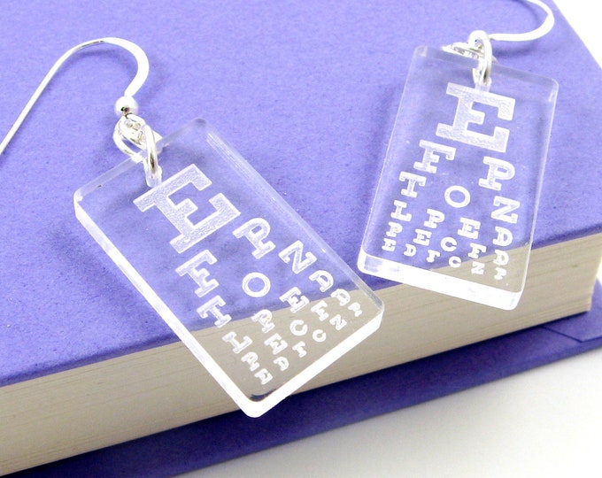 Eye Doctor Earrings - Eye Chart Jewelry for Optometrist - 2020 Vision ...