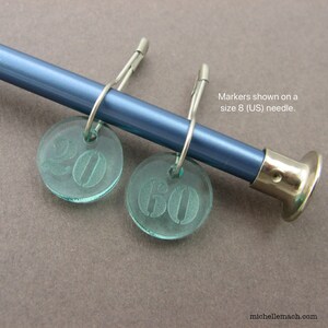 Row Number Stitch Markers for Knitting or Crochet numbered - Etsy