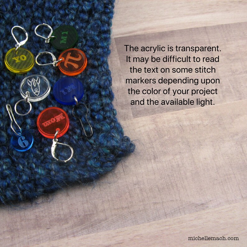 Row Number Stitch Markers for Knitting or Crochet numbered - Etsy