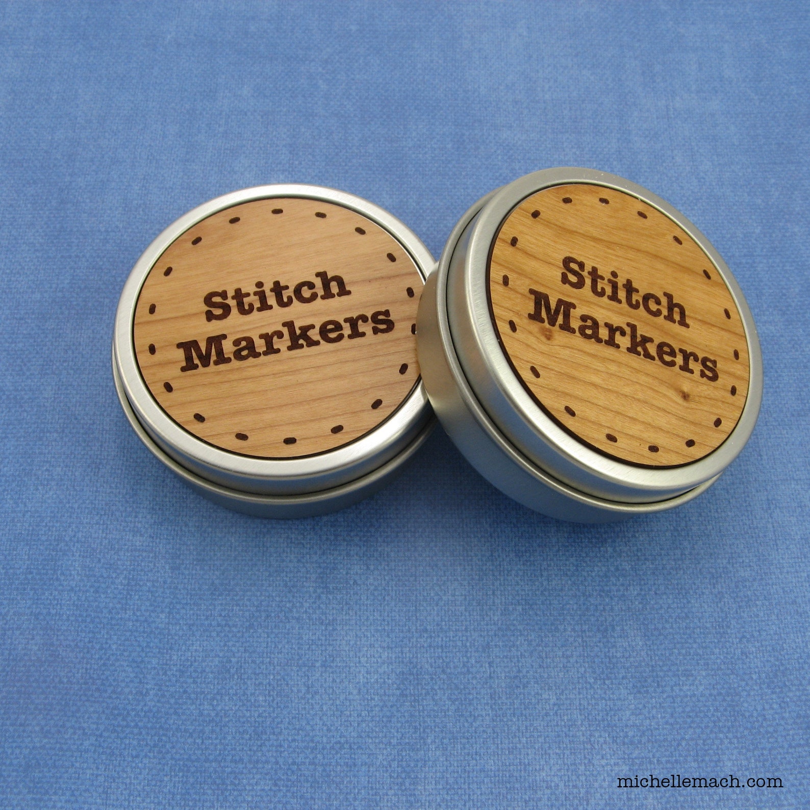 Stitch Marker Container for Knitter Tin and Wood Storage for - Etsy