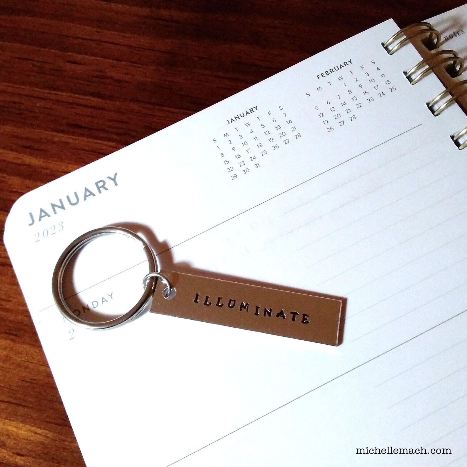 Word of the Year Keychain Personalized With Your Own Mantra - Etsy