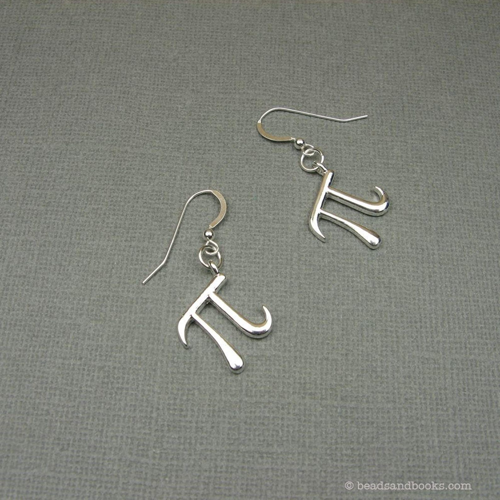 Math Jewelry Pi Earrings for Pi Day march 14 With Number - Etsy