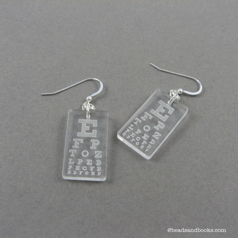 Eye Doctor Earrings - Eye Chart Jewelry for Optometrist - 2020 Vision ...