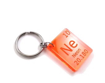Science Periodic Table Element Keychain Geeky Gift for Science Nerd ...