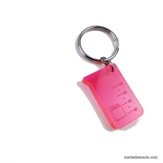 Beaker Keychain Chemistry Lab Keychain Set 7 Pcs Science Experiment