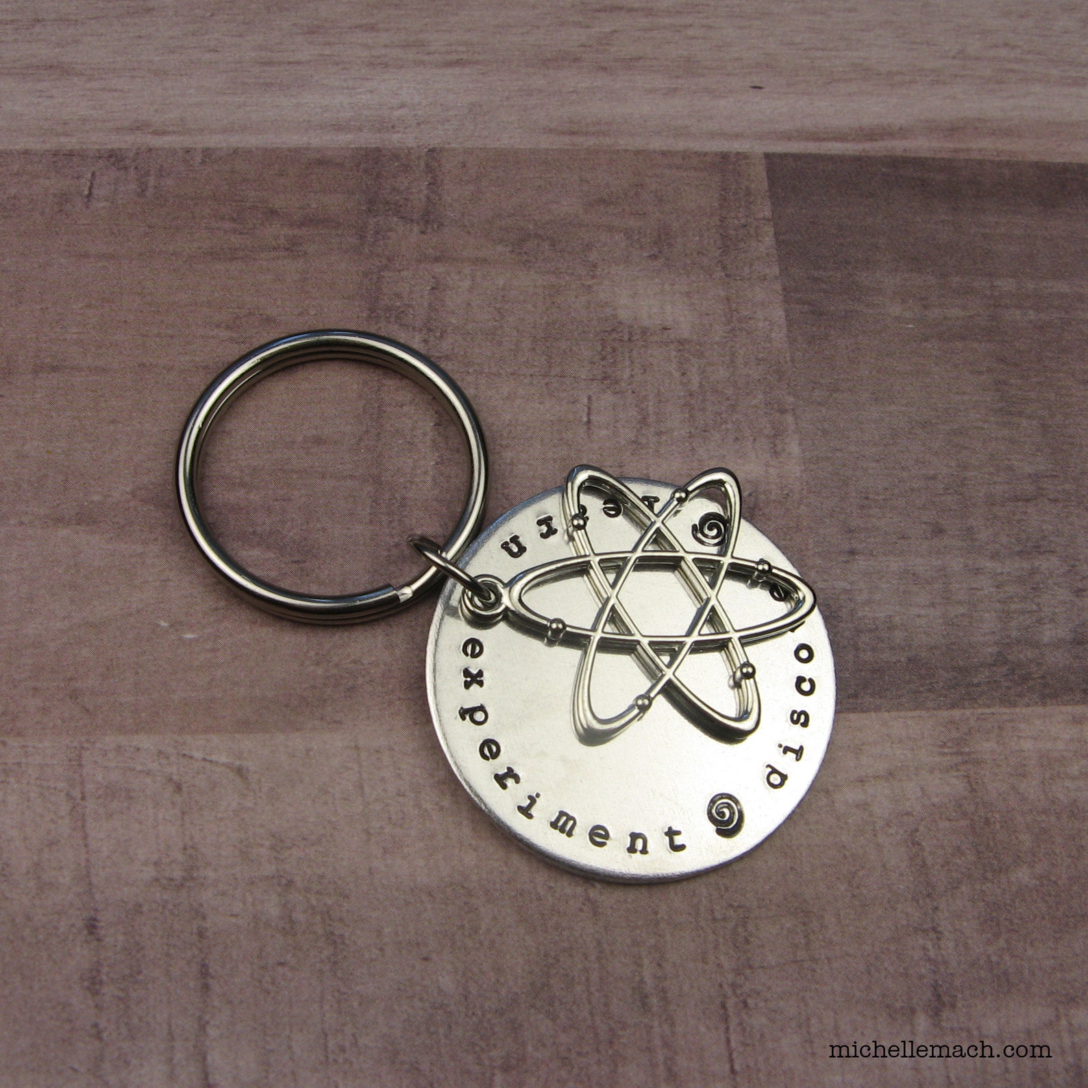 Scientist Keychain Metal Key Fob With Atom for Biology - Etsy