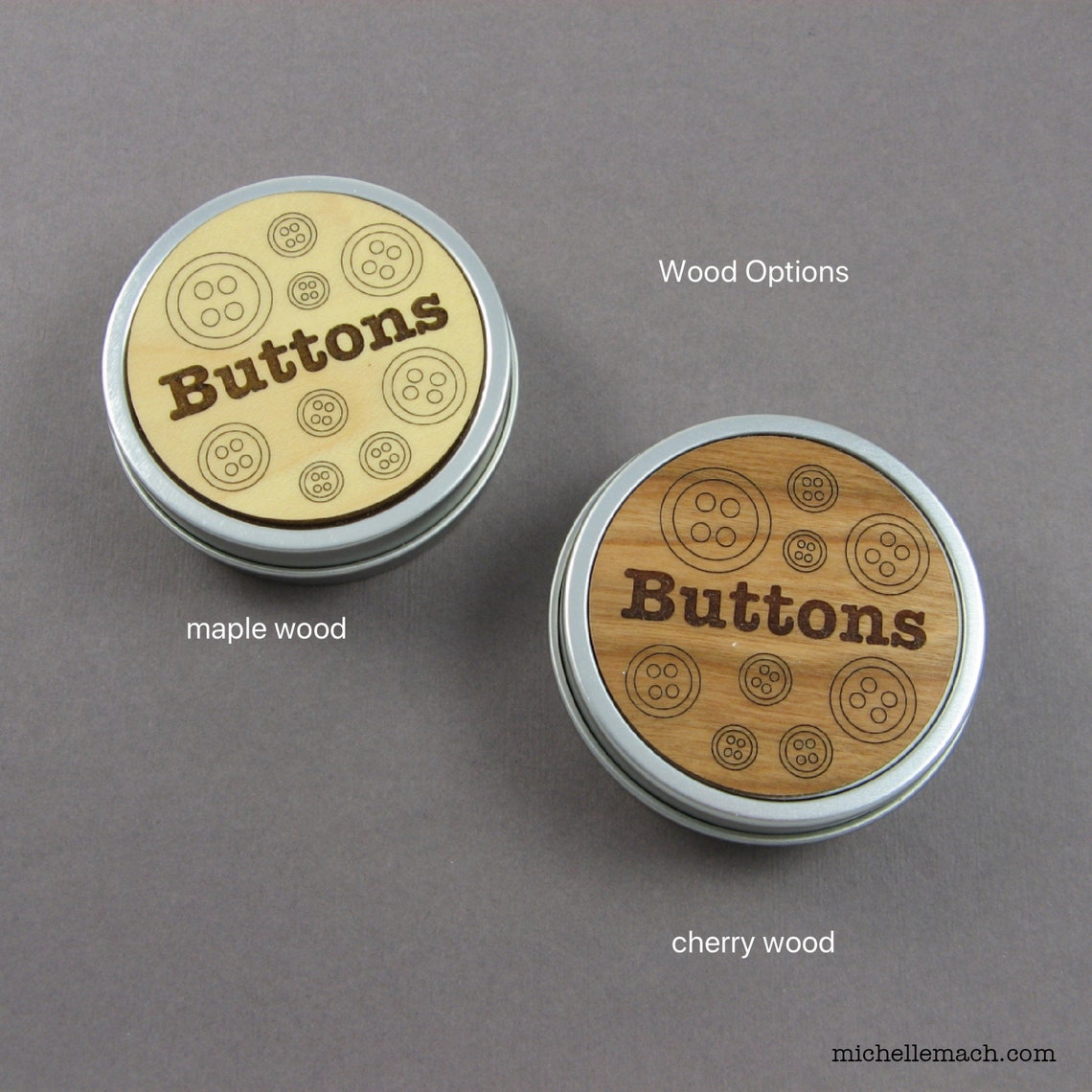 Button Tin Box With Lid Sewing Storage - Etsy