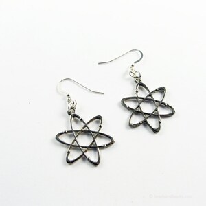 Atom Earrings - Science Jewelry - Atomic Geekery Gift - Physics ...