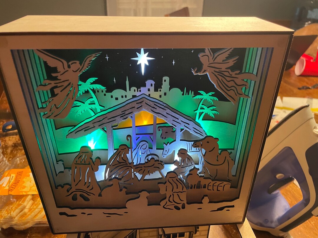 Nativity Shadow Box - Etsy