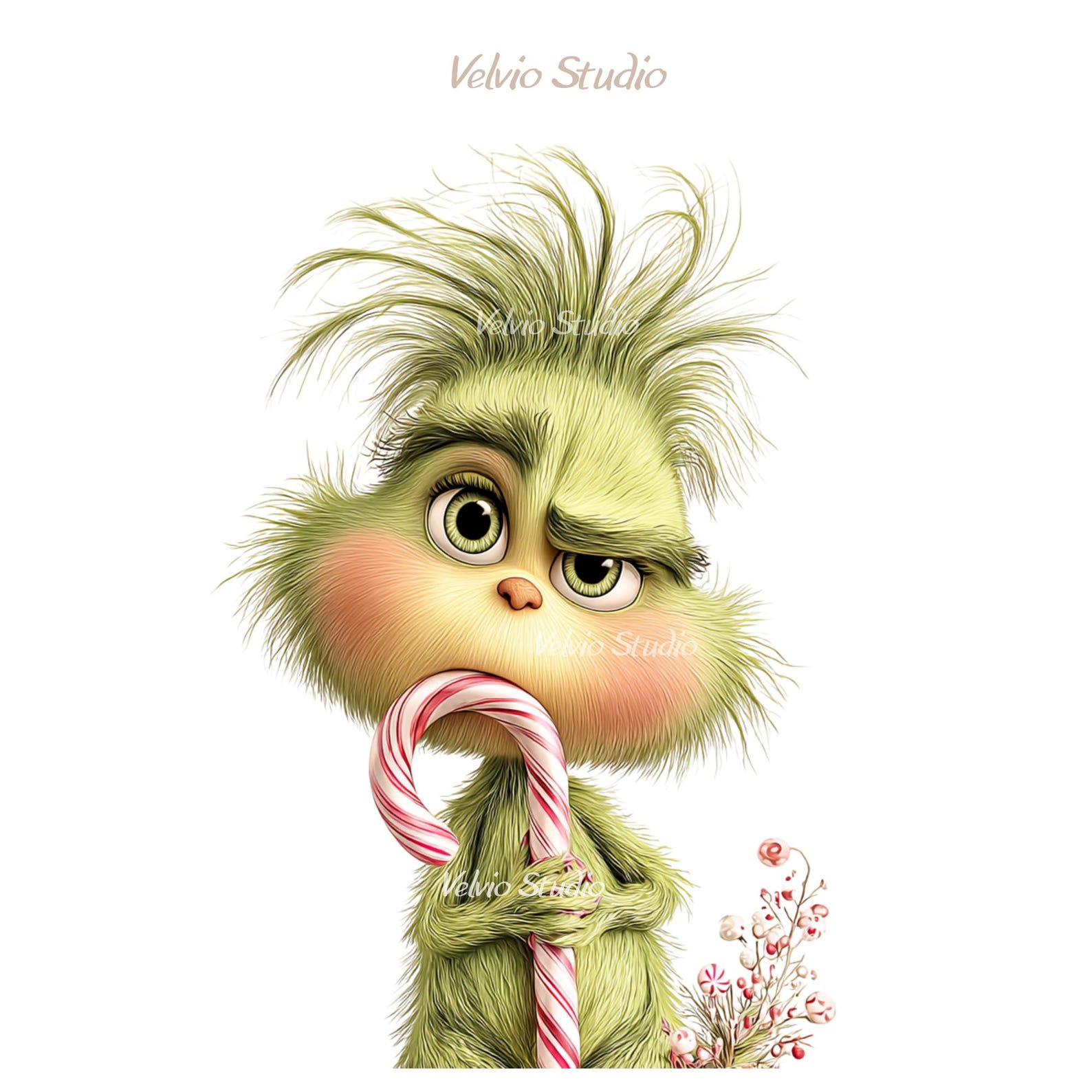 Christmas Baby Grinch Clipart Set: 45 PNG & JPG Files Included (digital ...