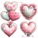 Pink Heart Clipart Bundle: Valentine Illustrations, 60 PNG & JPG Files ...