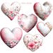 Pink Heart Clipart Bundle: Valentine Illustrations, 60 PNG & JPG Files ...