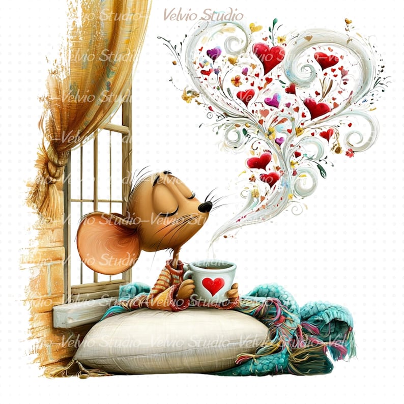 Cozy Coffee Corner Clipart Set: Winter Graphics, 27 PNG & JPG (digital ...