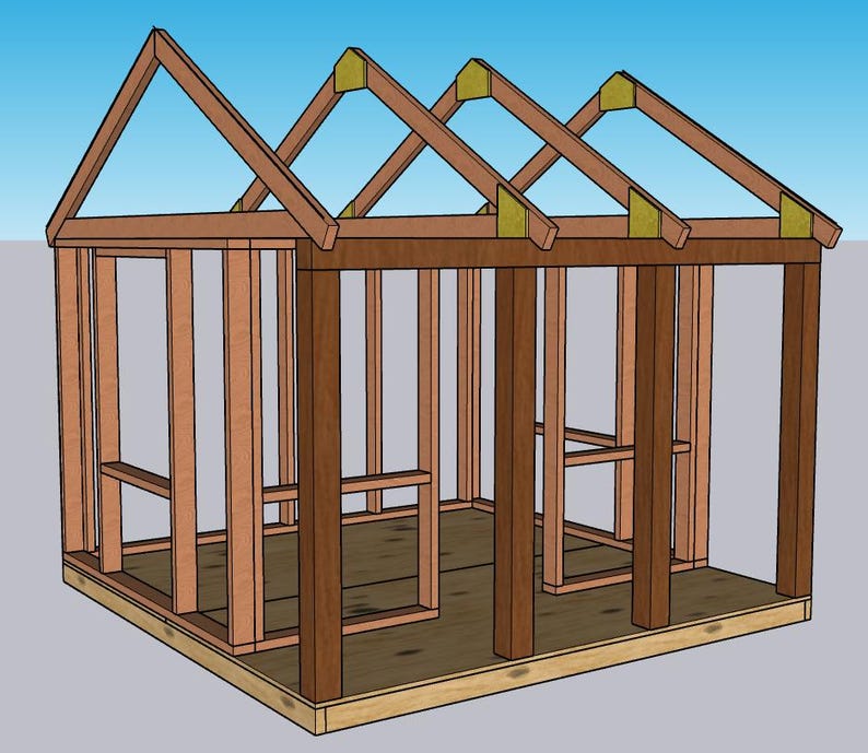 DIY 8×8 Kids’ Clubhouse Playhouse Plans – Step-by-step PDF Guide - Etsy