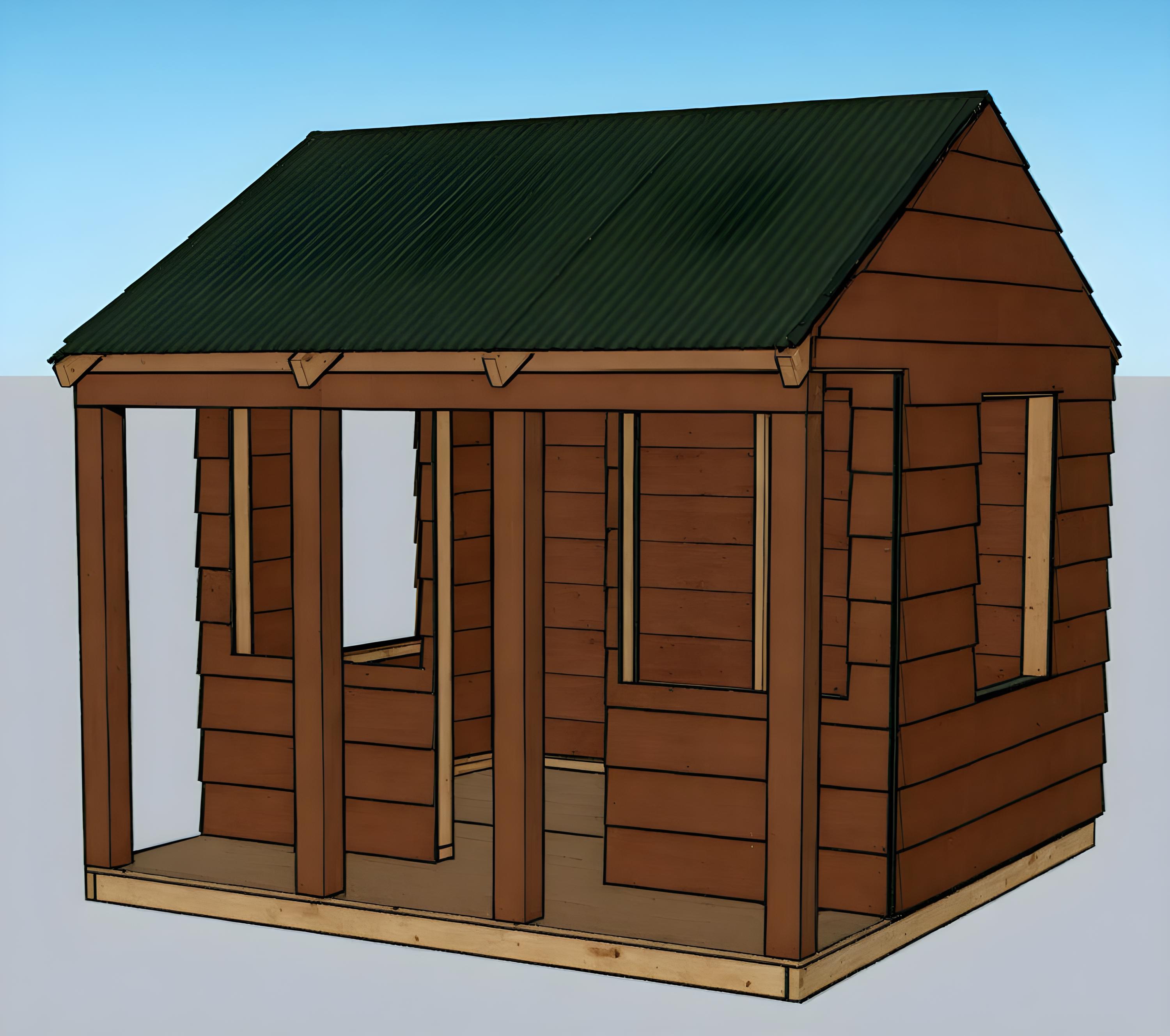 DIY 8×8 Kids’ Clubhouse Playhouse Plans – Step-by-step PDF Guide - Etsy