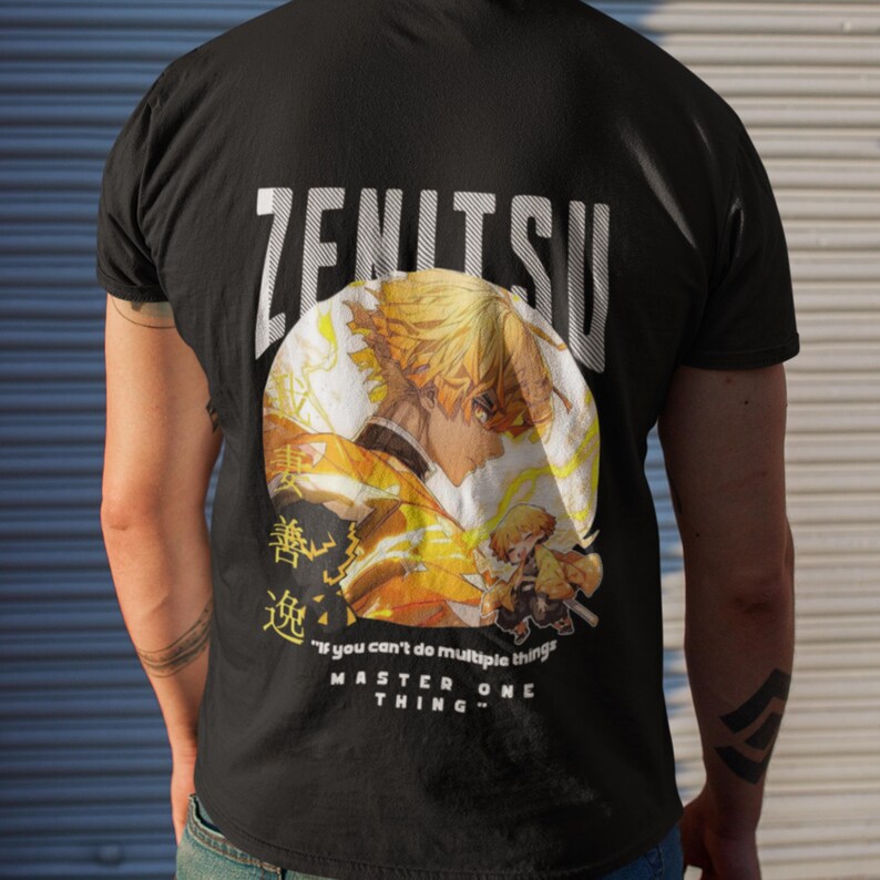 Demon Slayer Kimetsu No Yaiba Zenitsu T-shirt, Anime Shirt Designs ...