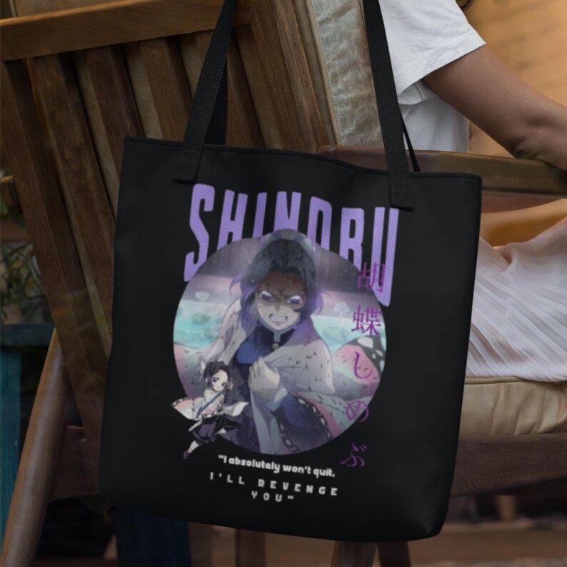 Kimetsu No Yaiba Demon Slayer Shinobu Tote Bag Mockup | Cool Designs ...