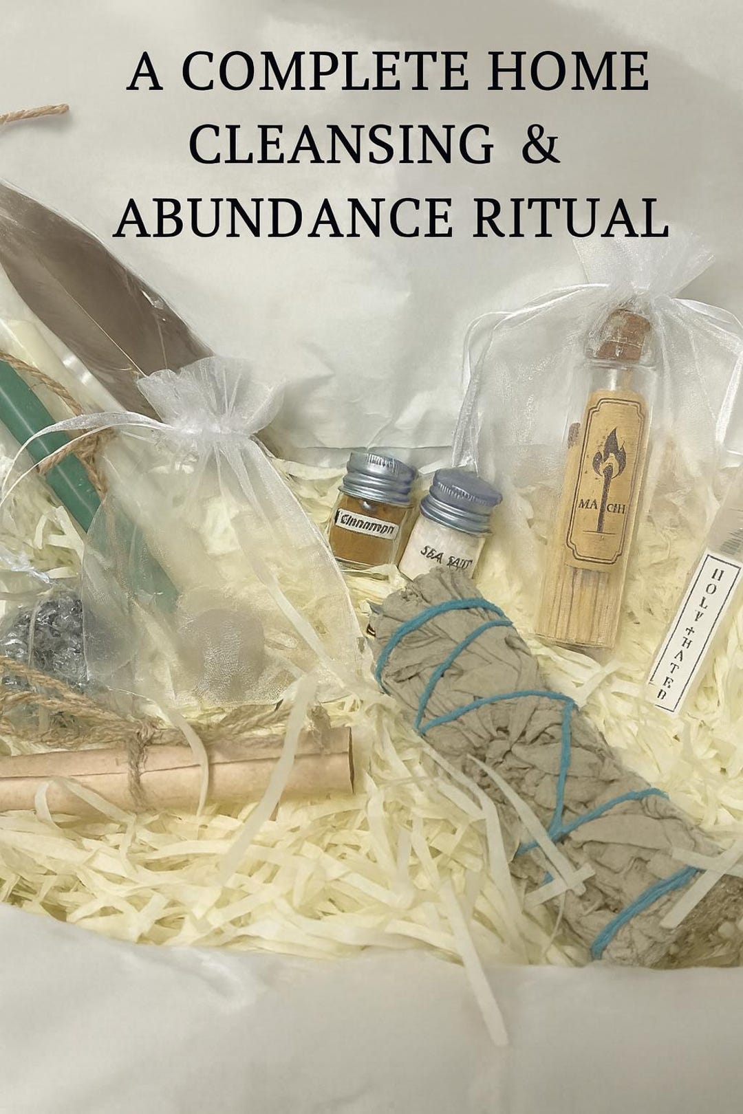 Home Cleansing & Abundance Ritual Kit | Monthly Energy Reset With Sage ...
