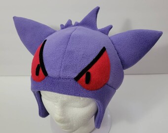 SAZAC Pokémon GENGAR Cosplay Hat Fleece Costume Cap Adult Size - Etsy