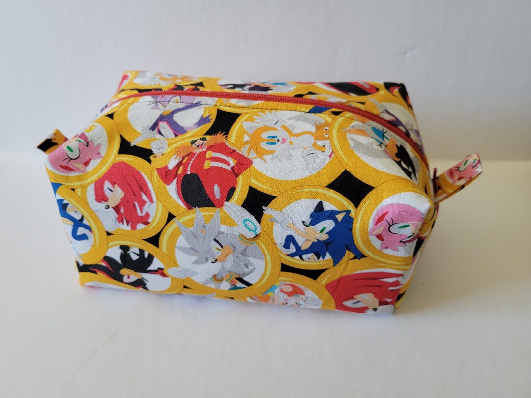 Sonic Crew Boxy Makeup Cosmetic Bag Zipper Pouch - Etsy