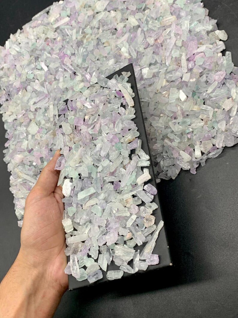 1.5kg Deep Pink Natural Transferant Kunzite Terminated Crystals From ...