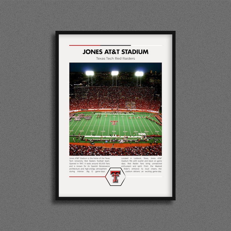 Texas Tech Football Posters - Etsy
