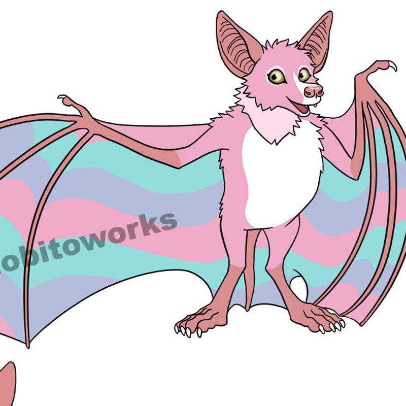 Bat Fursona - Etsy
