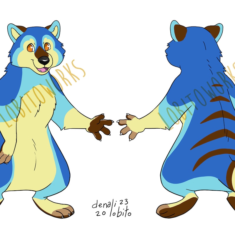 Raccoon Fursona - Etsy
