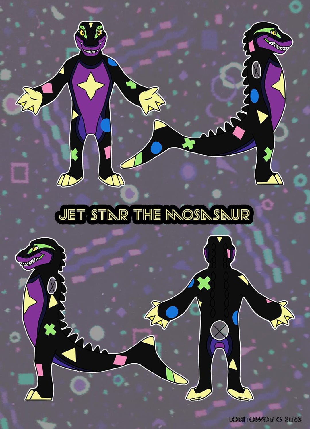 Fursuit-ready Furry Reference Sheet/concept Art/model Sheet/turnaround ...