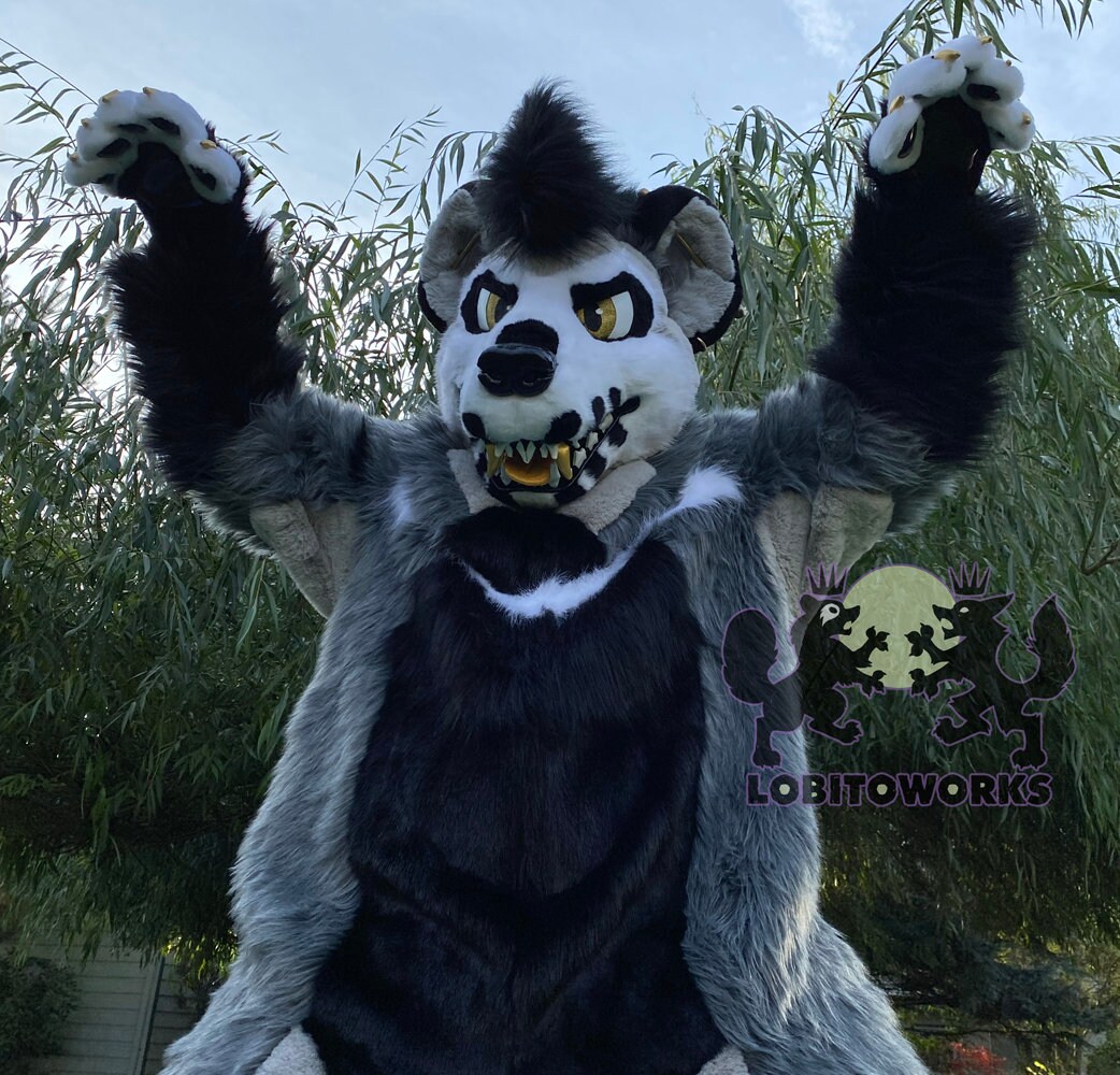 Spooky Skull Hyena Full Fursuit Brand New Ready to Ship - Etsy