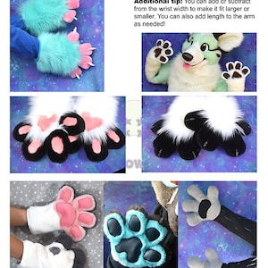 Fursuit Handpaws Pattern + Tutorial DIGITAL DOWNLOAD PDF - Etsy