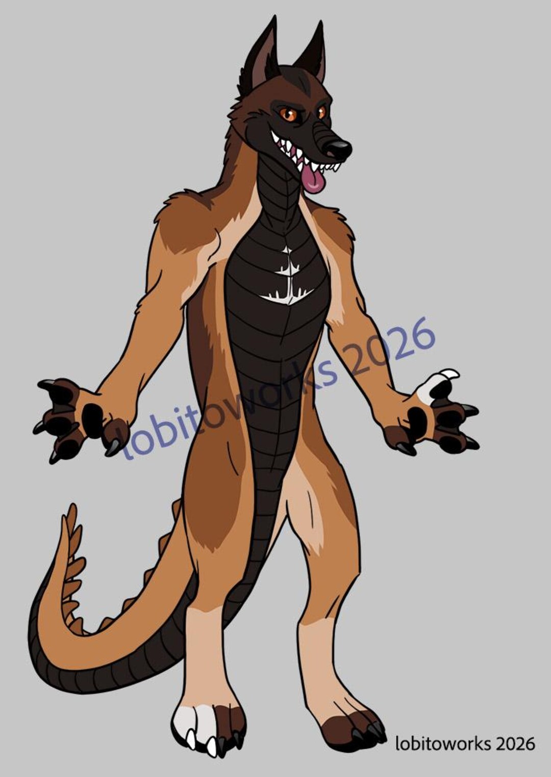 Adoptable Furry Hybrid Species Maligator (belgian Malinois + Alligator ...