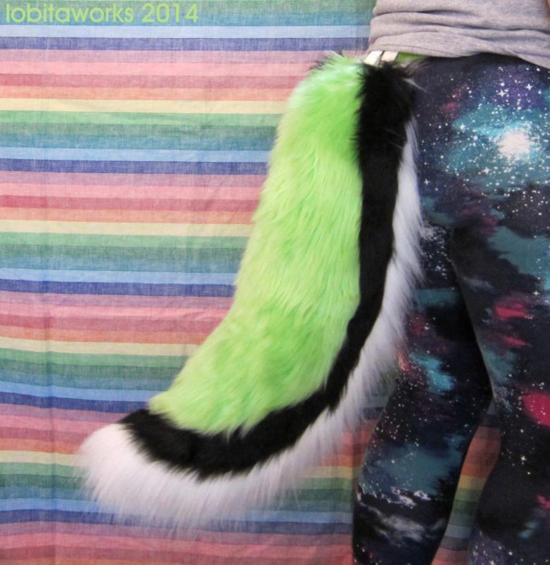 Custom Fursuit Tail - Tri-color Wolf/fox/dog Shape Tail - Etsy
