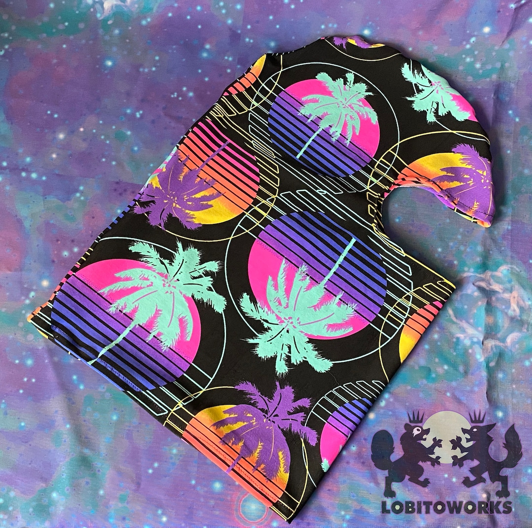 Handmade Spandex Vaporwave Synthwave Balaclava Adult Size - Etsy